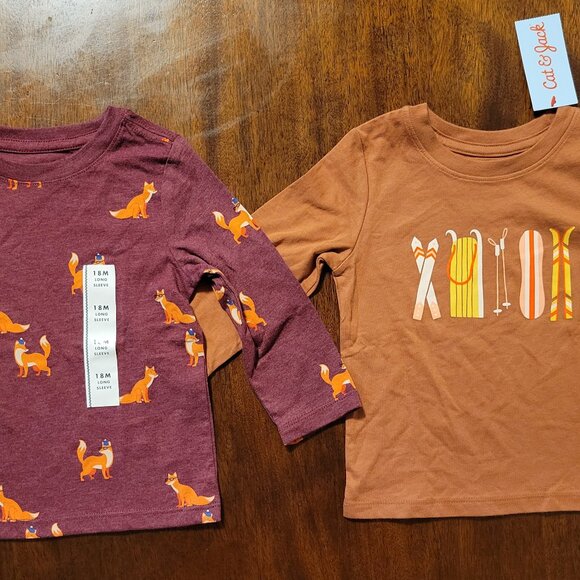 Cat & Jack | Shirts & Tops | Nwt Cat Jack 2 Boys Long Sleeve Shirts ...